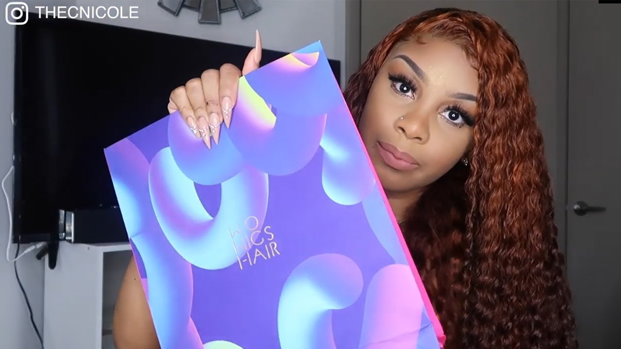 Fiery Copper Curly Wig - YouTube