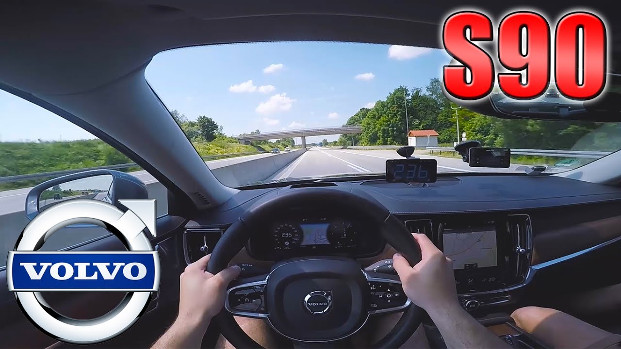 2017 Volvo S90 (0-240km/h) POV- Acceleration and Top speed TEST - YouTube