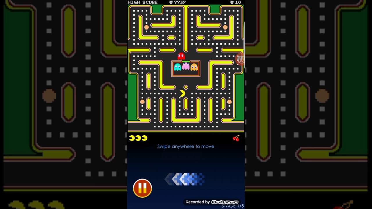 Pac man ios android classic game - YouTube