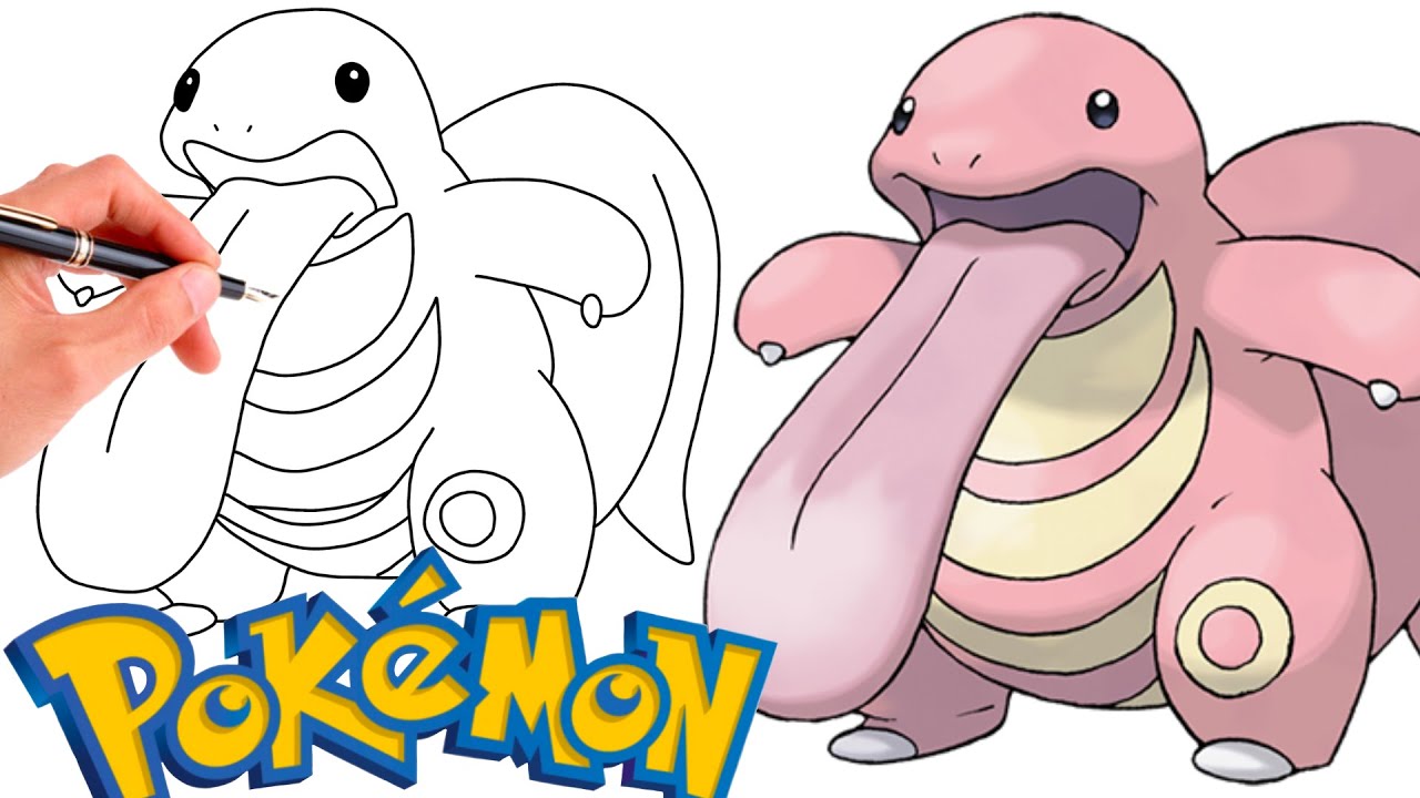How To Draw LICKITUNG POKEMON #108 | Generation 1 - YouTube