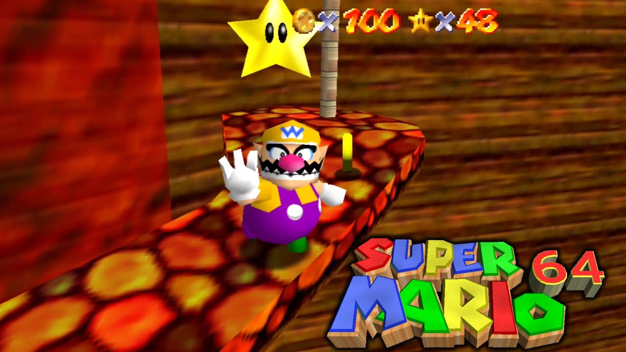 Super Wario 64 Mod HD Textures Full Screen 16:9 (Gameplay Android ...