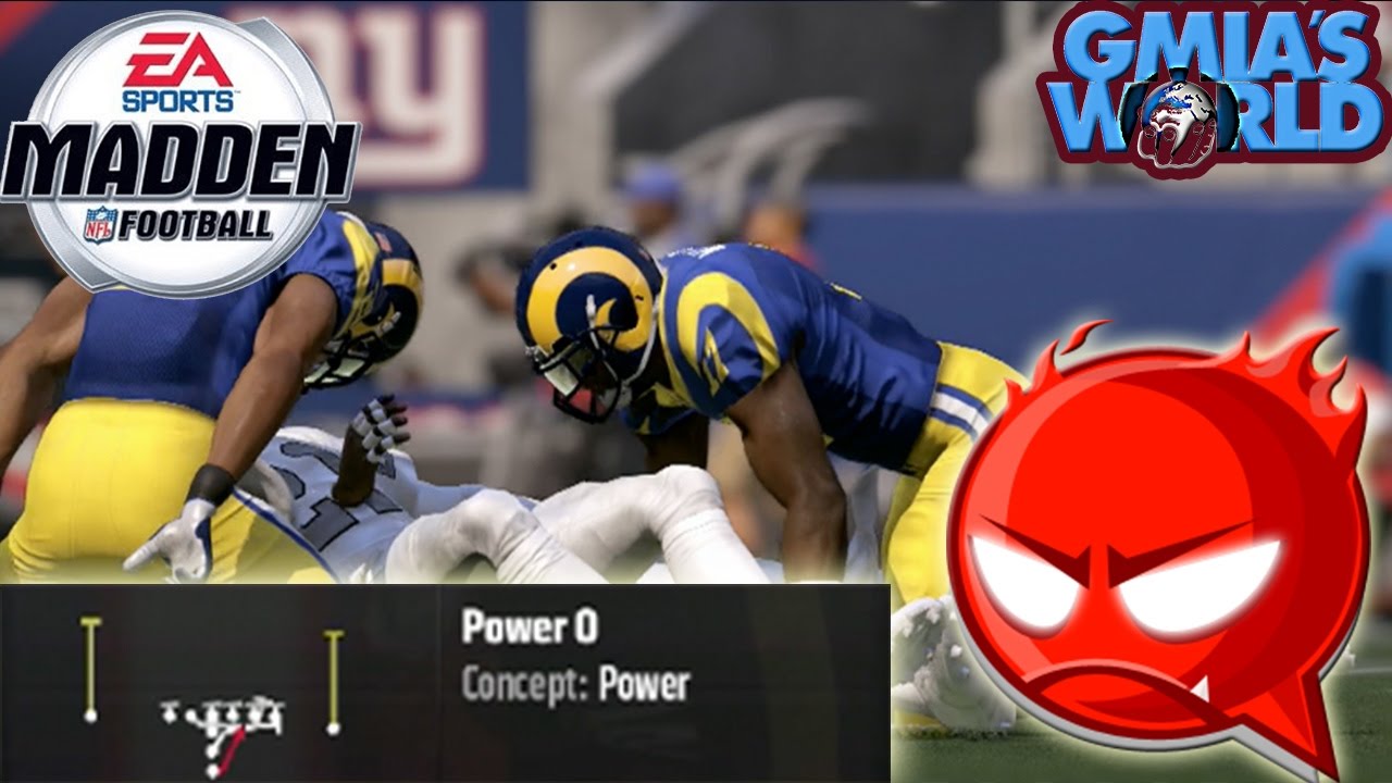 HEARTLESS MADDEN PLAYER RUNS POWER O EVERY PLAY! FML! | MADDEN 17 ...