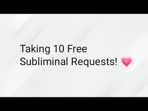 Taking Free Subliminal Requests | Subliminal | Grace 111 - YouTube
