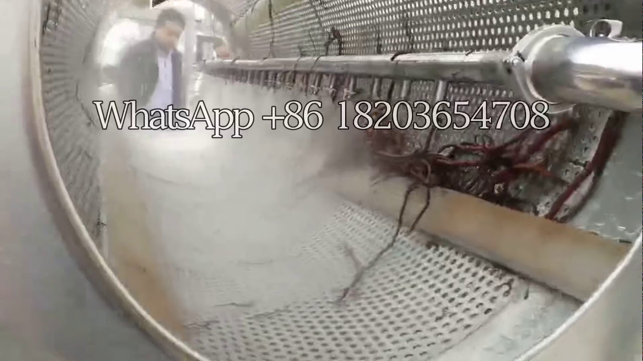 Herbs washing machine | Roller cleaning machine - YouTube