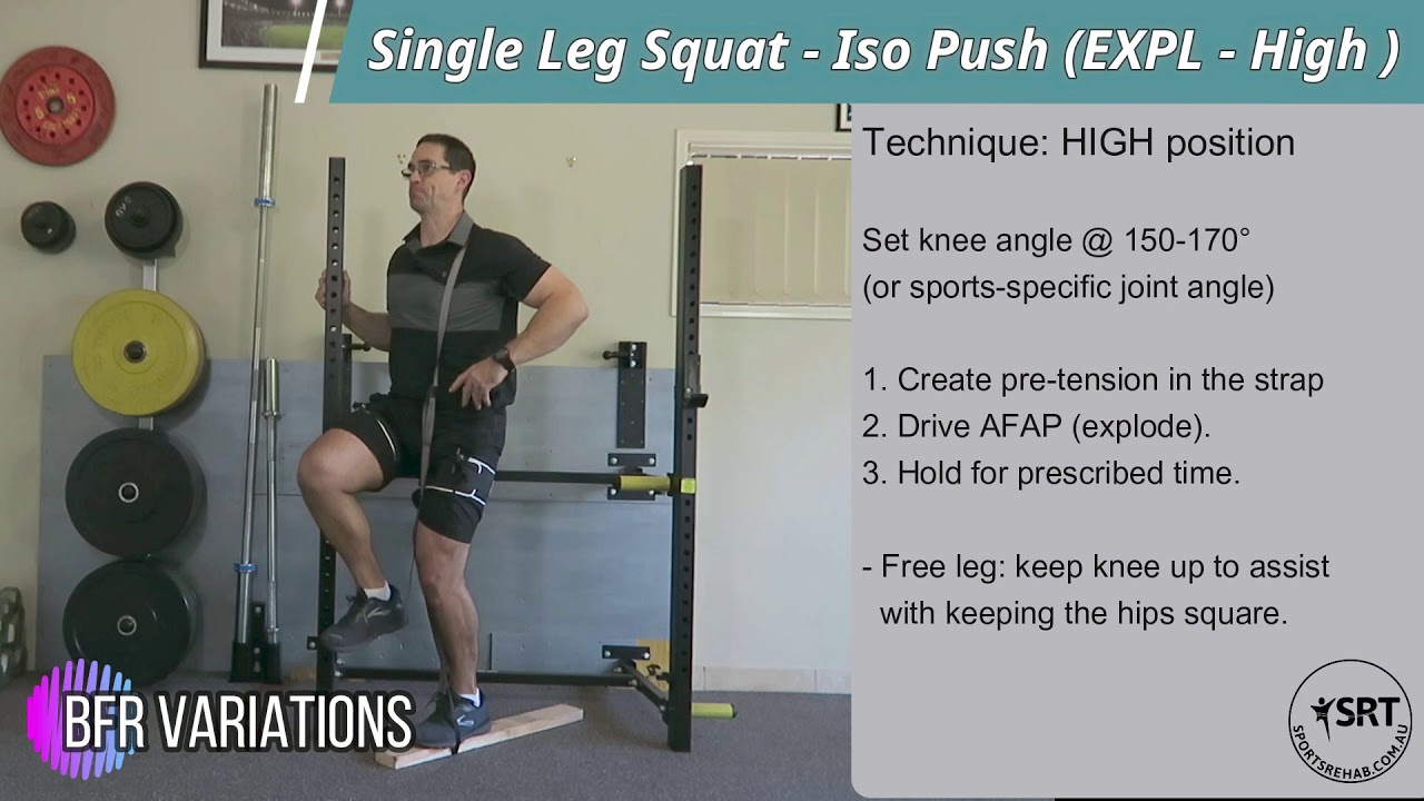 Single Leg Squat - Iso Push (EXPL - High) - YouTube
