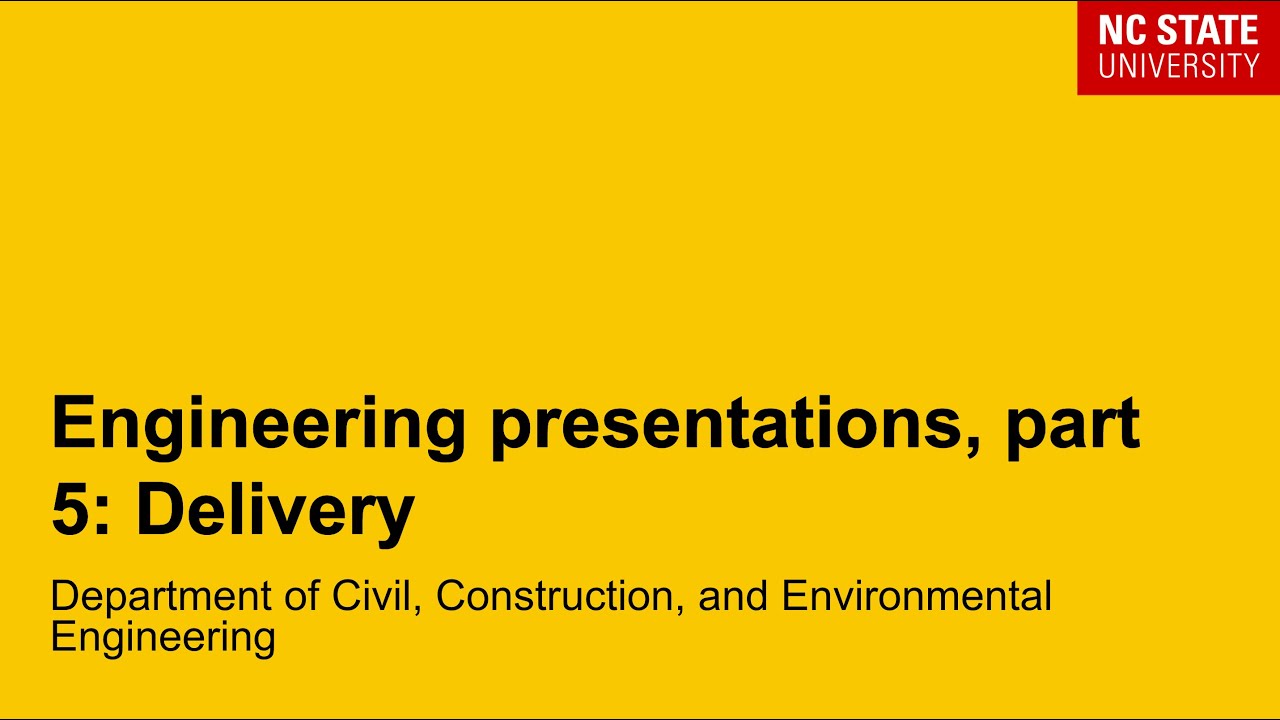 Engineering Presentations, Part 5: How to Have a Compelling Delivery ...
