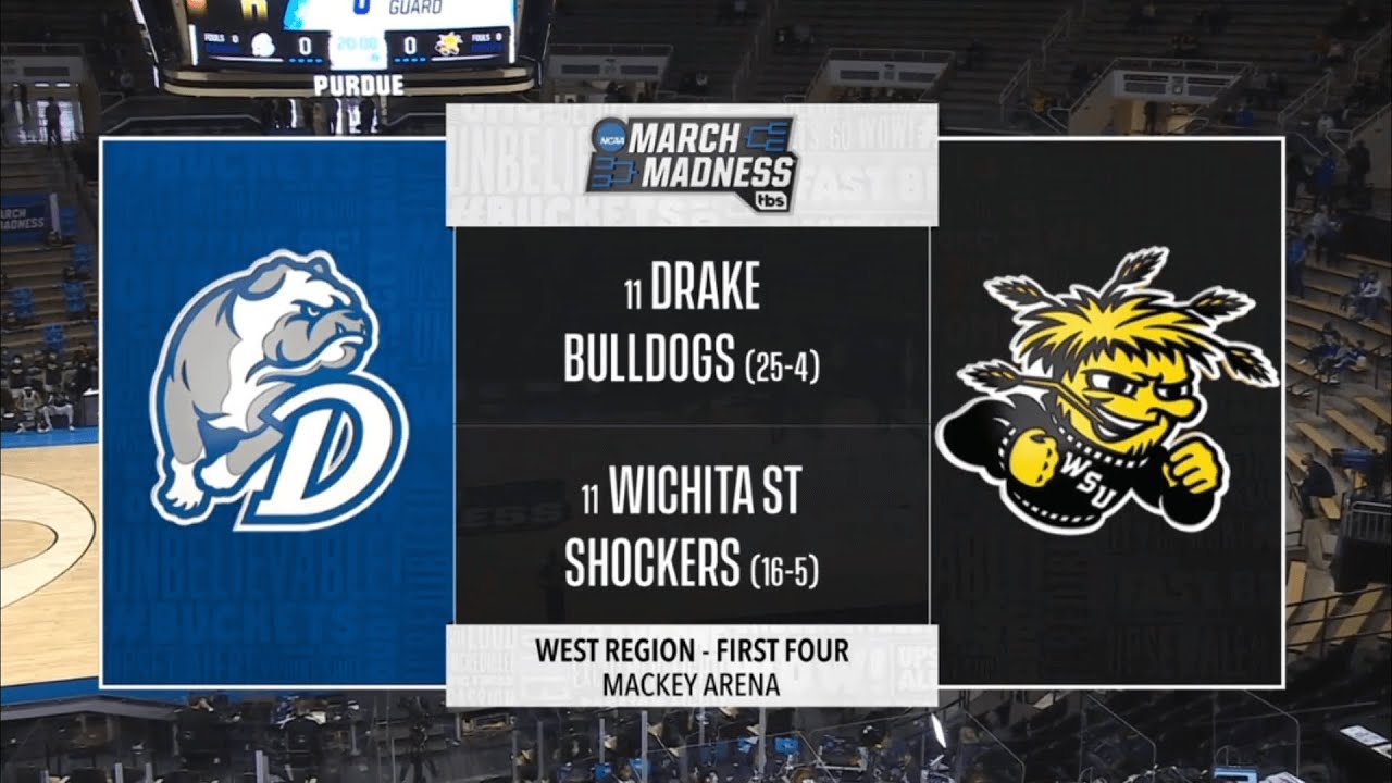 NCAA First Four intro (TBS) | Drake vs Wichita State | 3/18/2021 - YouTube
