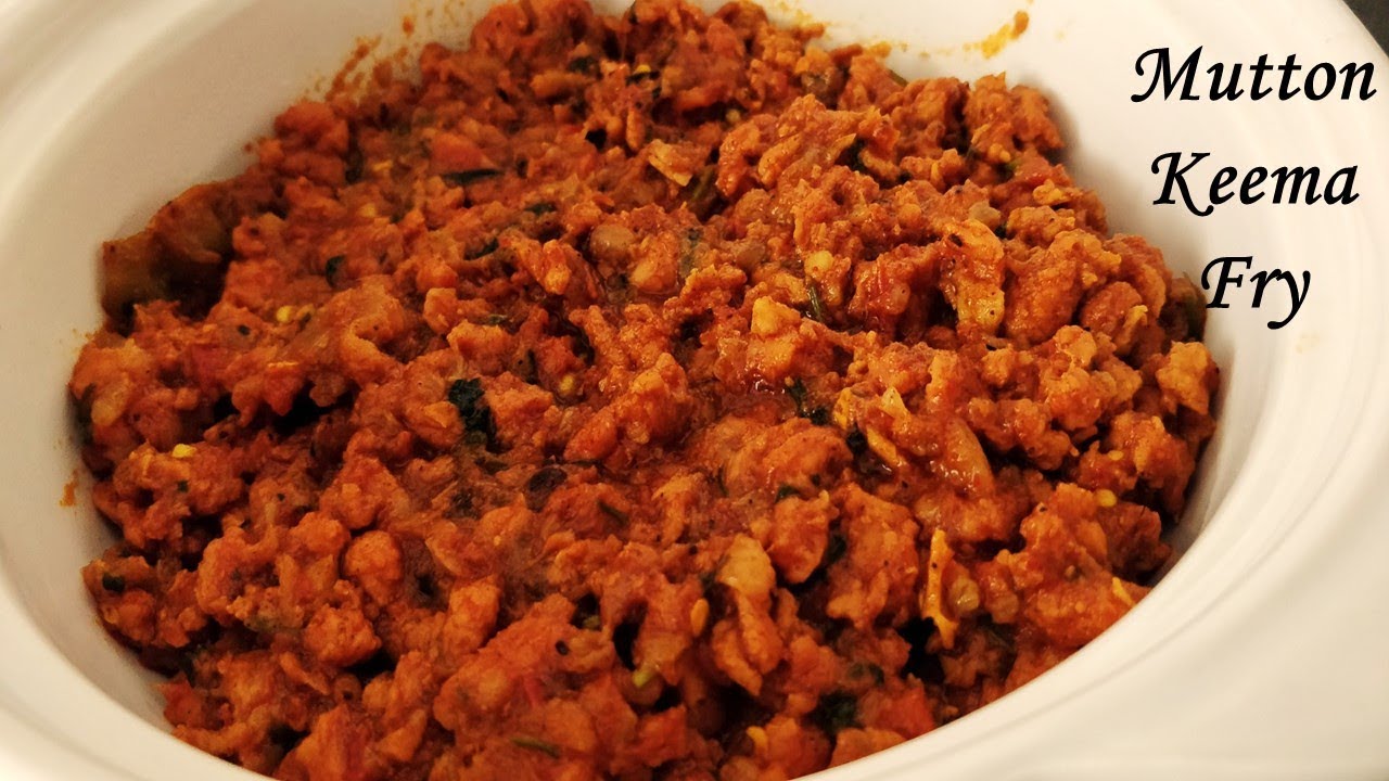 Mutton keema Fry and curry | How to make mutton keema recipe - YouTube
