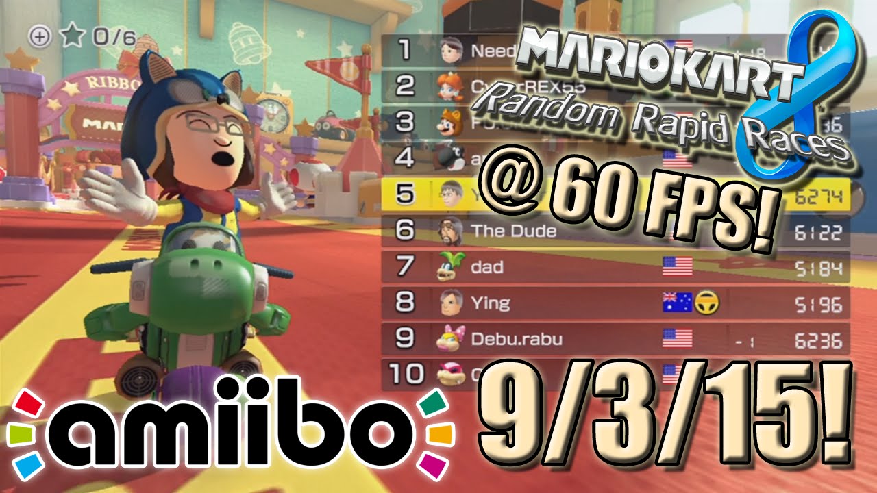 Mario Kart 8 - Random Rapid Races - 9/3/15! - YouTube