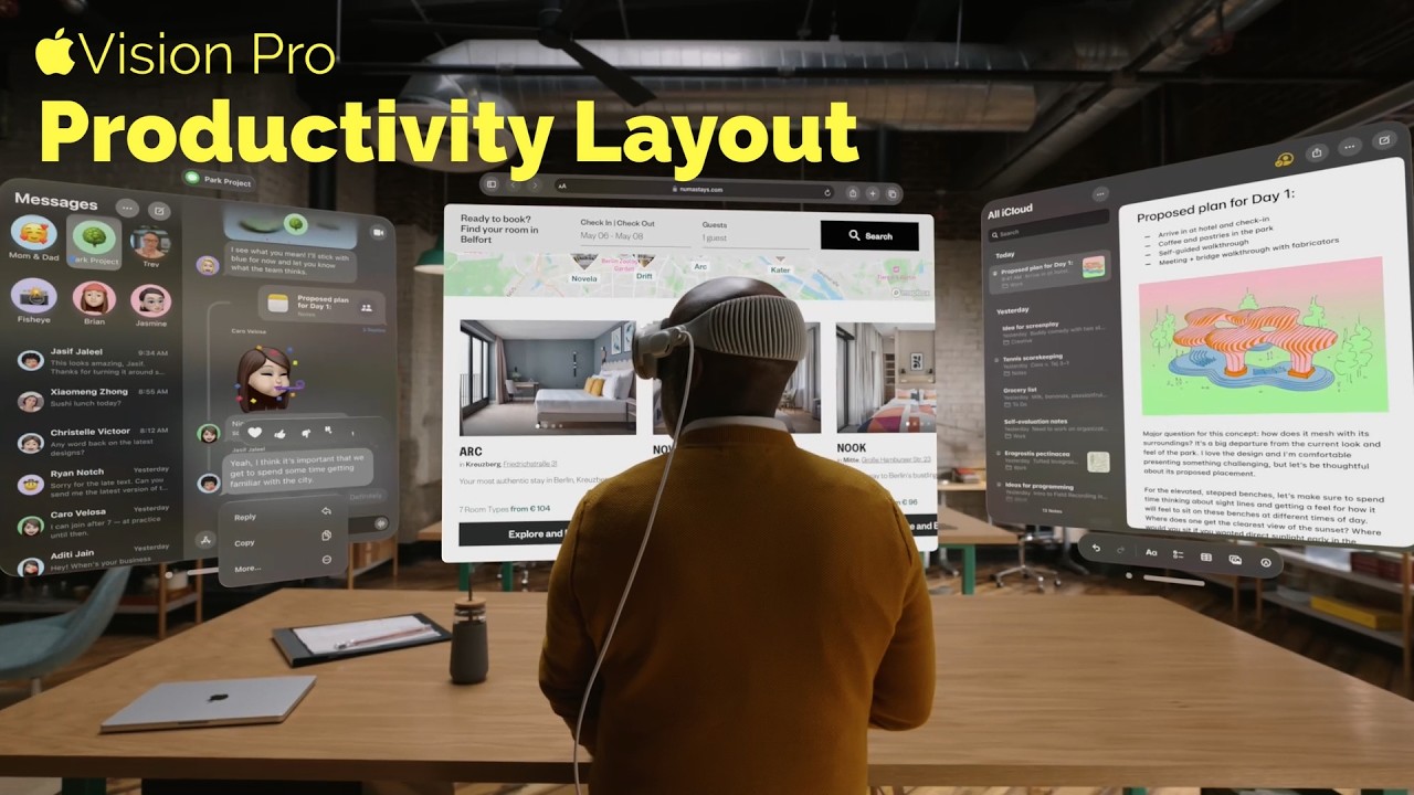 Apple Vision Pro Productivity Window Layout - YouTube