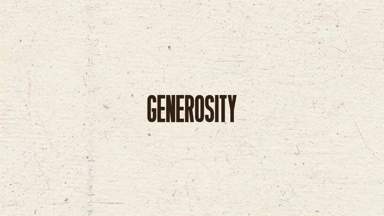 Generosity | Healthy Transformation Refresh - YouTube