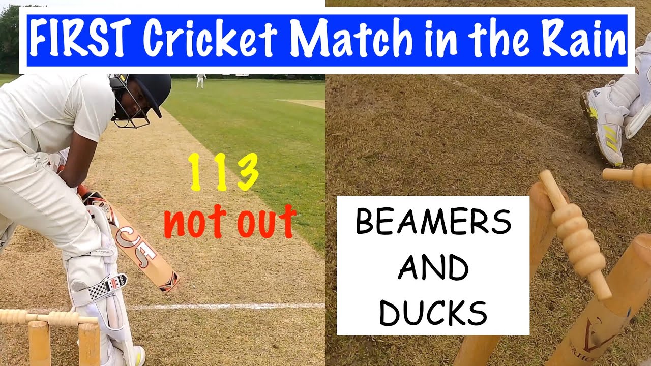 First CRICKET Match in the RAIN | Beamers and Ducks | Village Cricket ...
