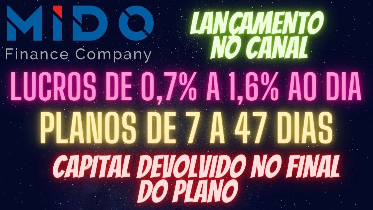 💰💵 "MIDO FINANCE! EMPRESA TOP, DOS MESMOS DONOS DA BRUXIS QUE NOS DEU MUITOS LUCROS, CORRE AGORA ...