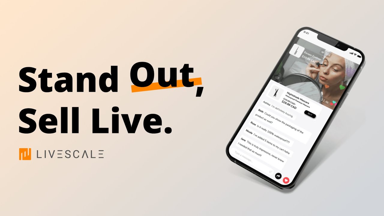 Stand Out, Sell Live: Live Shopping by Livescale - YouTube