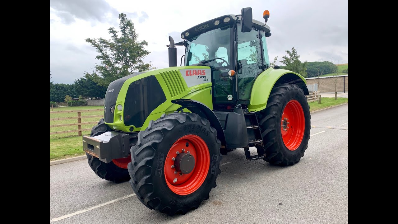 Claas Axion 810 Tractor - YouTube
