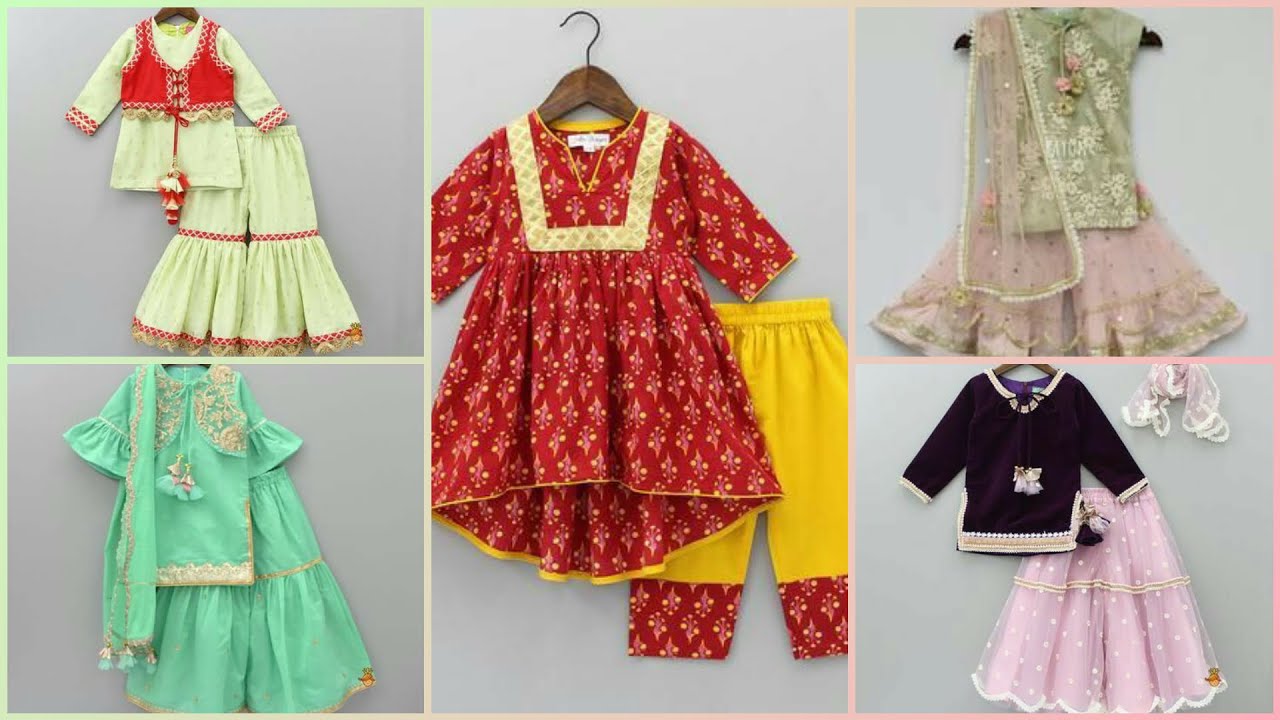 Beautiful Baby Girl Fancy Dresses 2020/// Latest Baby Sharara and Frock ...