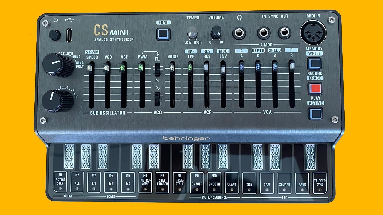 Behringer Mini CS a CS80 in your Pocket - YouTube