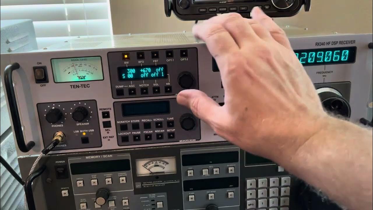 Ten Tec 340 band scan - YouTube
