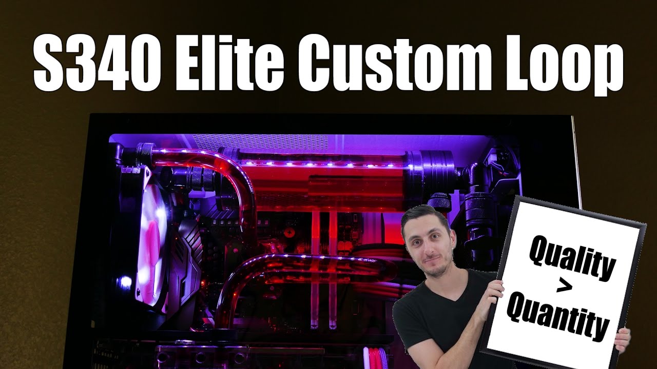 I Built a Custom Loop Inside the NZXT S340 Elite - YouTube