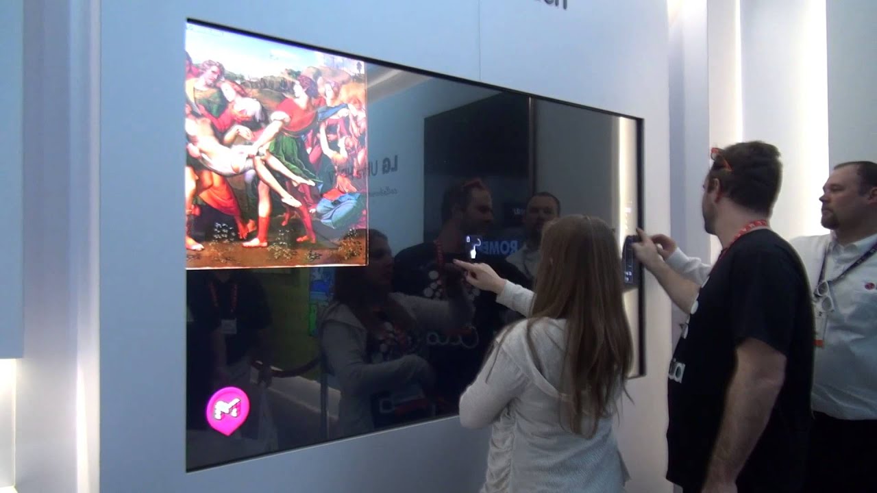 CES 2013 LG's 84-inch 4K Touch Screen UHD TV Prototype - YouTube