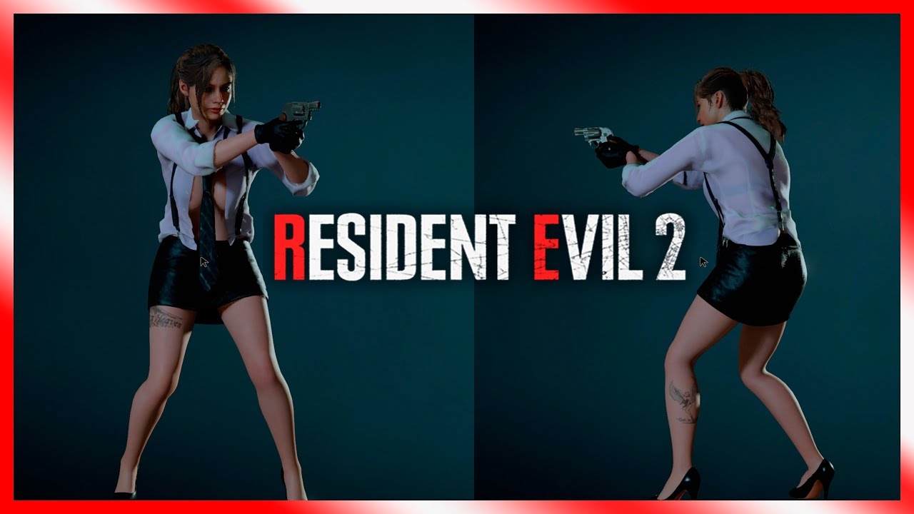 Resident Evil 2 Claire Naughty Noir Mod - YouTube