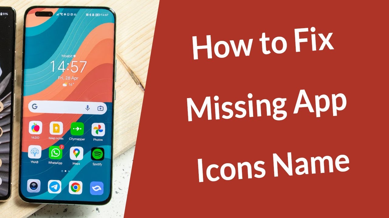 How to Fix Missing App Icons Names? - YouTube
