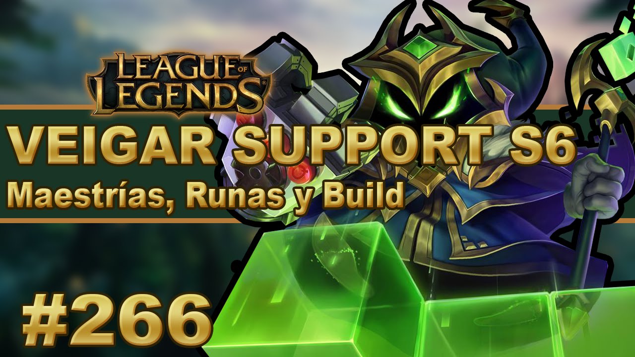 👍 VEIGAR SUPPORT (GUÍA) | Maestrias, Runas y Objetos/Build | Vídeo ...