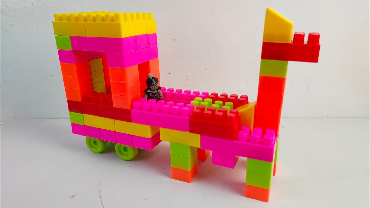 ( TOYS ASMR ) How to Make a Tractor From Lego Blocks, SATISFYING ...