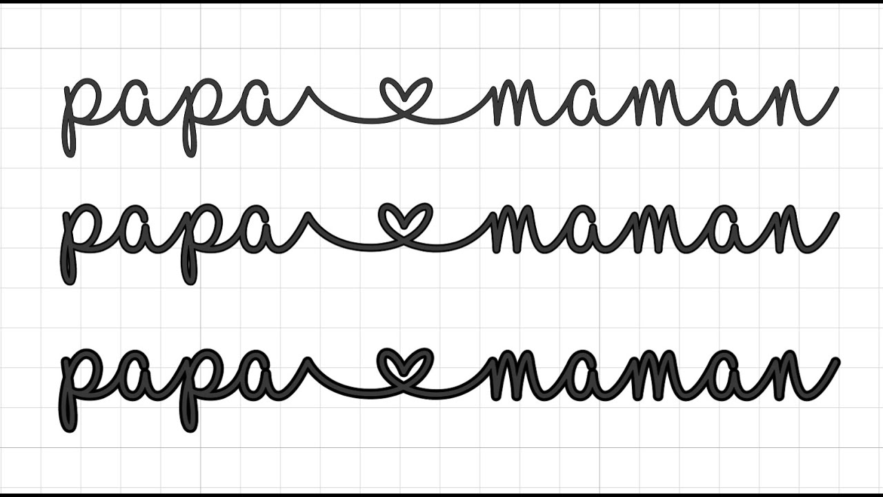 épaissir une écriture trop fine - YouTube