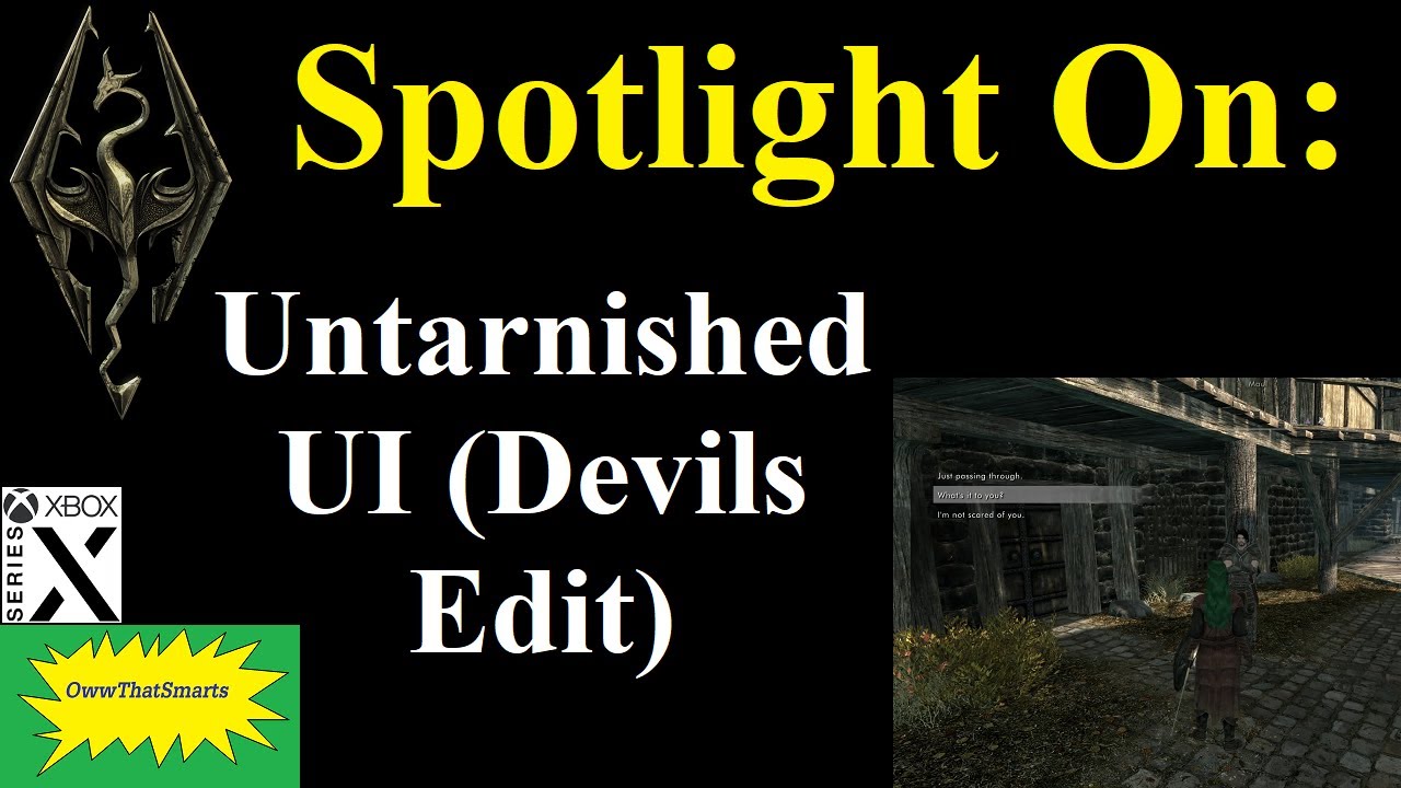 Skyrim (mods) - Spotlight On: Untarnished UI (Devils Edit) - YouTube