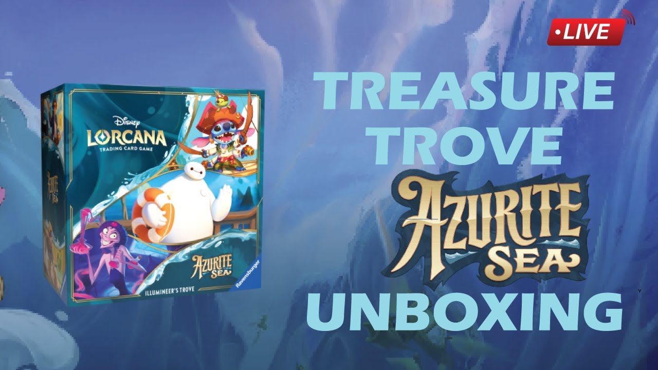 Azurite Sea Treasure Trove Lorcana Unboxing - YouTube