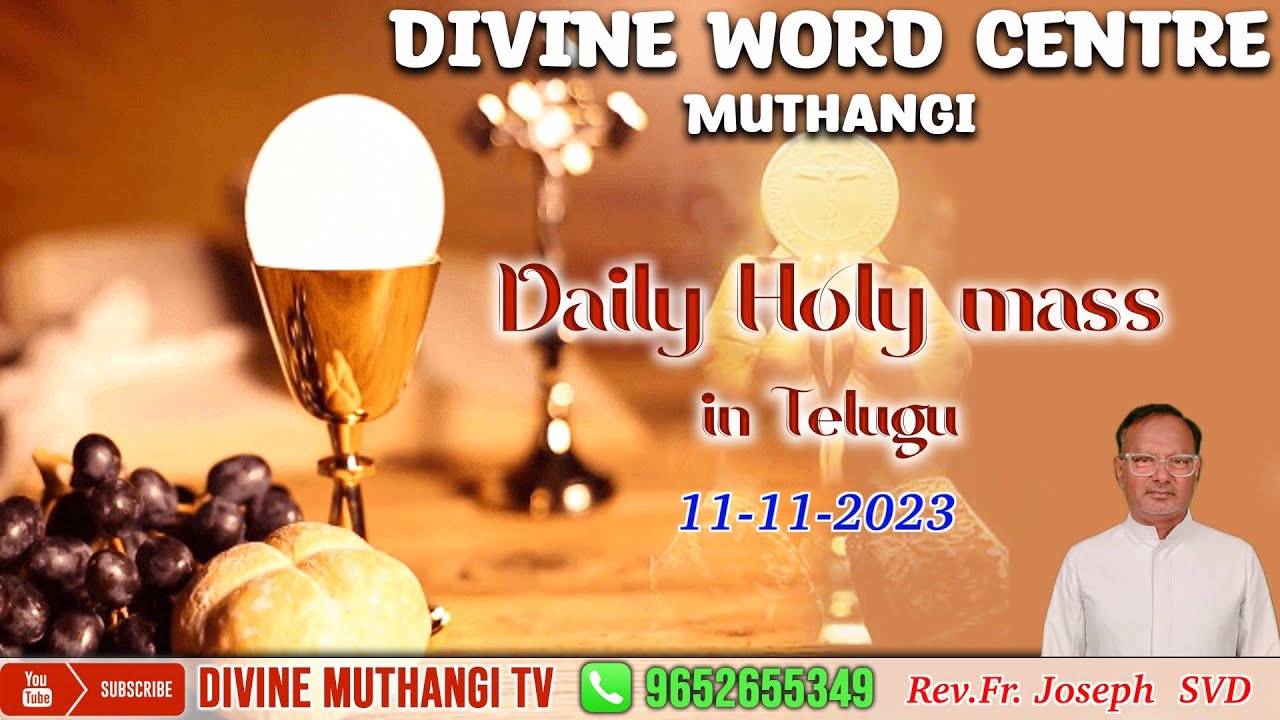 Rev. Fr. Joseph SVD | 11-11-2023 | Holy Mass in Telugu | దివ్యవాక్కు ...