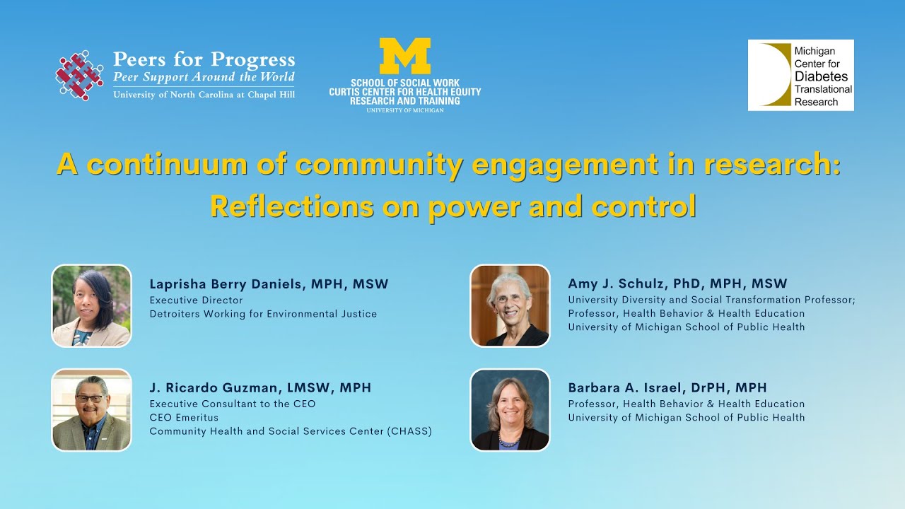 A continuum of community engagement in research: Reflections on power ...