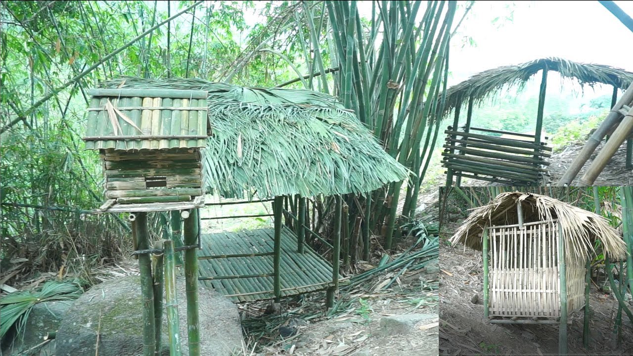 Full video - Build a pigeon camp, a relaxing hut, survival Instinct ...