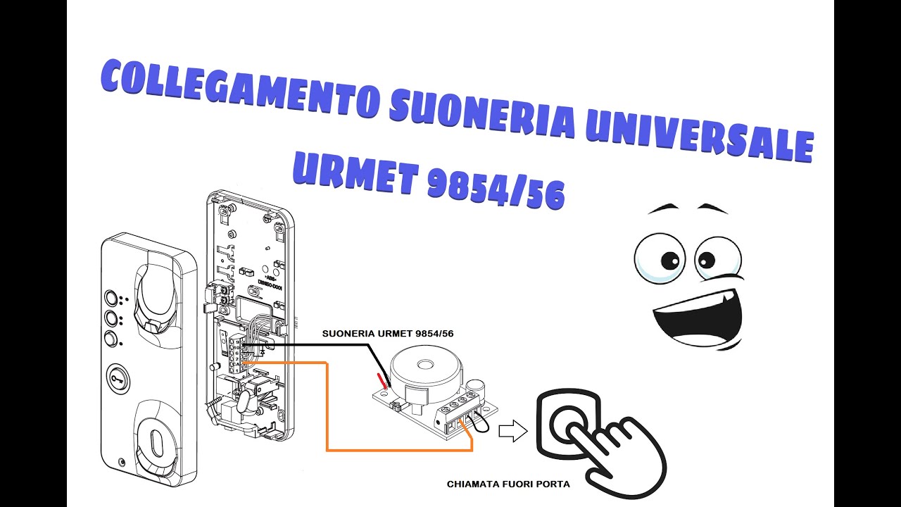BUZZER SUONERIA UNIVERSALE URMET 9854/56 PER CITOFONI (COLLEGAMENTO ...