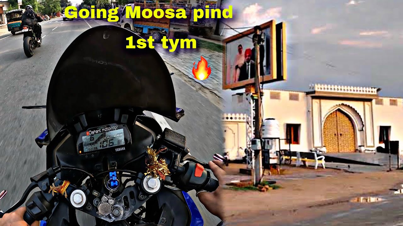 Going moosa pind 1st time on my R15 🔥 with @Abhishekdogra4408 crazy ...