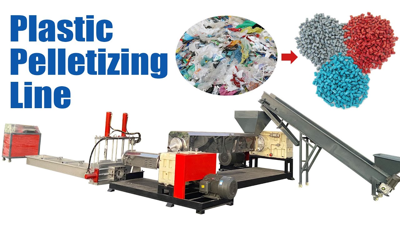 Plastic pelletizing line for small plastic granulation plants | Plastic ...