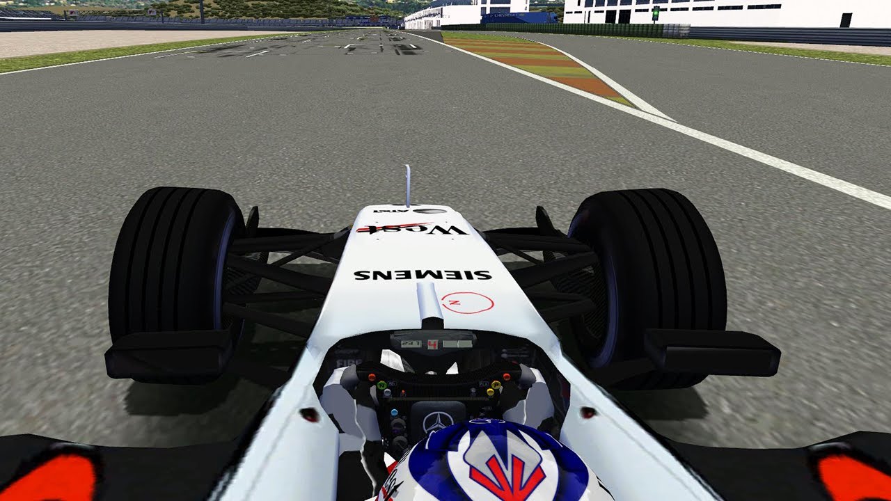 rFactor F1 2005 | Una vuelta con cada coche | Circuito de Cheste - YouTube