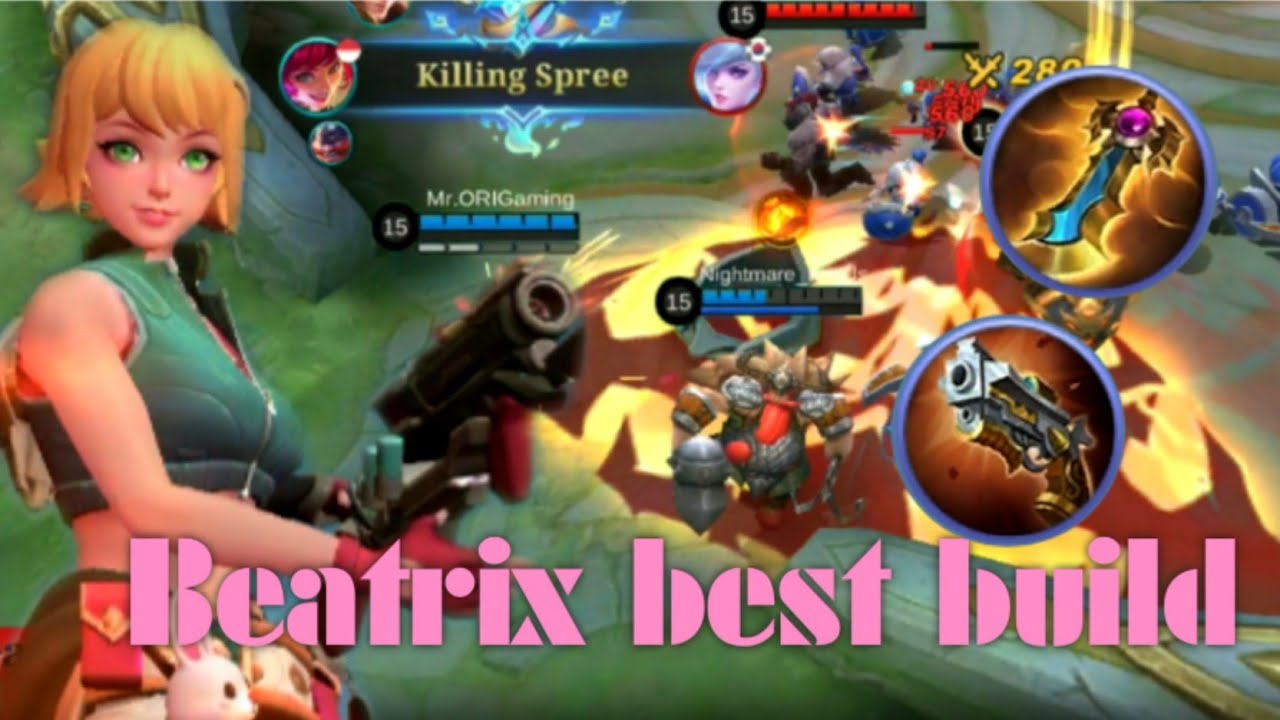 Beatrix best build yang jadi andalan di solo rank auto MVP - YouTube