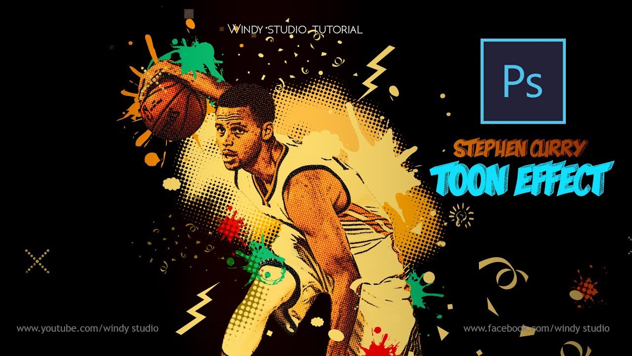 Cartoon Effect In Photoshop I Sports Poster Design I Photoshop Tutorial ...