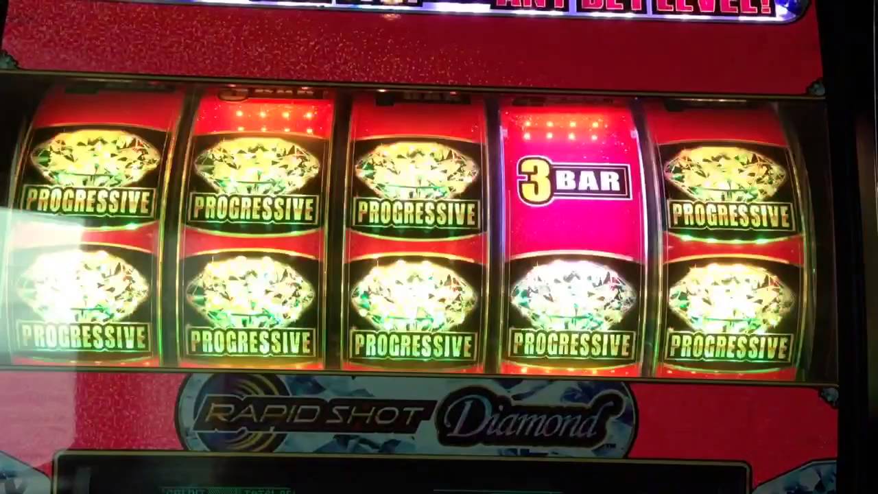 Rapid Shot Diamond Slot Machine Progressive Hit!!! - YouTube
