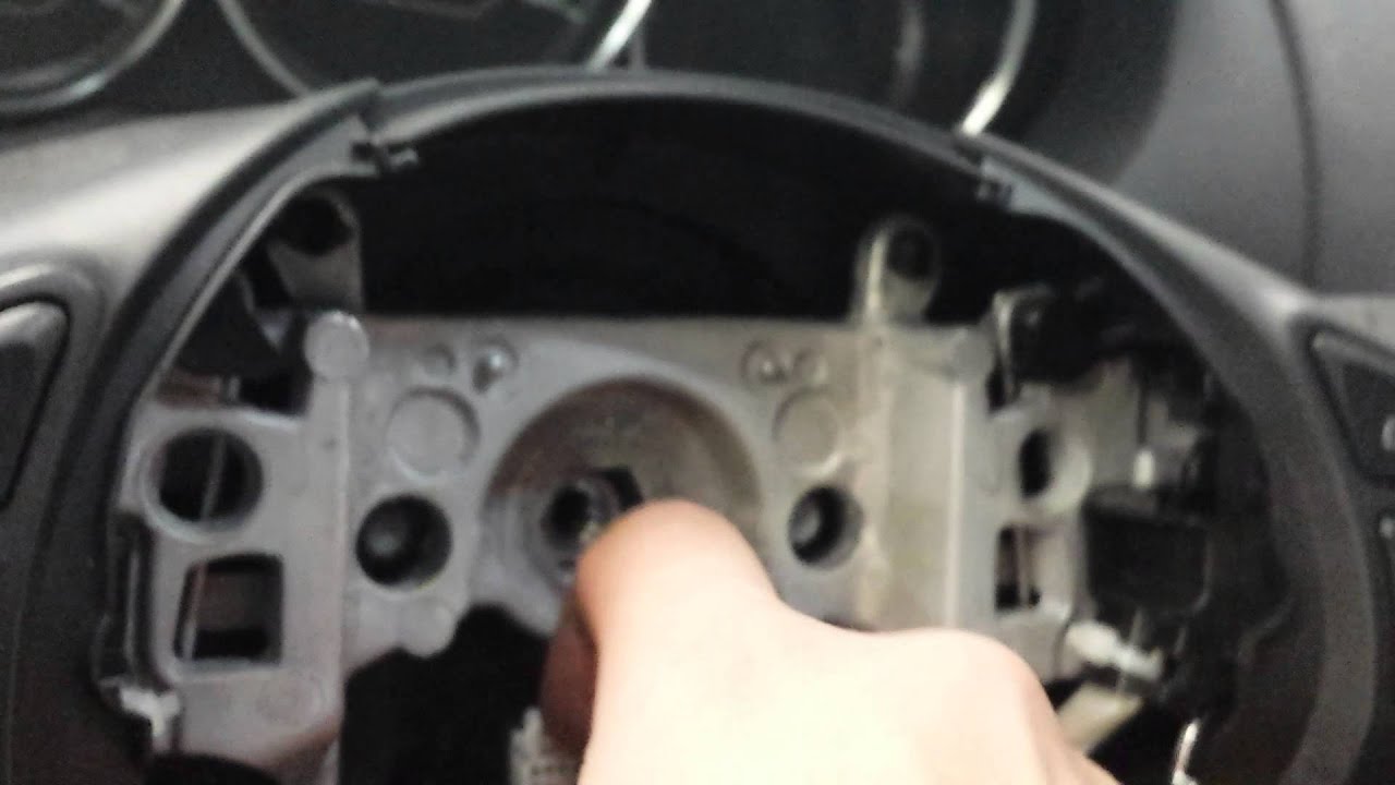 2014 mazda 6 clock spring removal (part 1) - YouTube