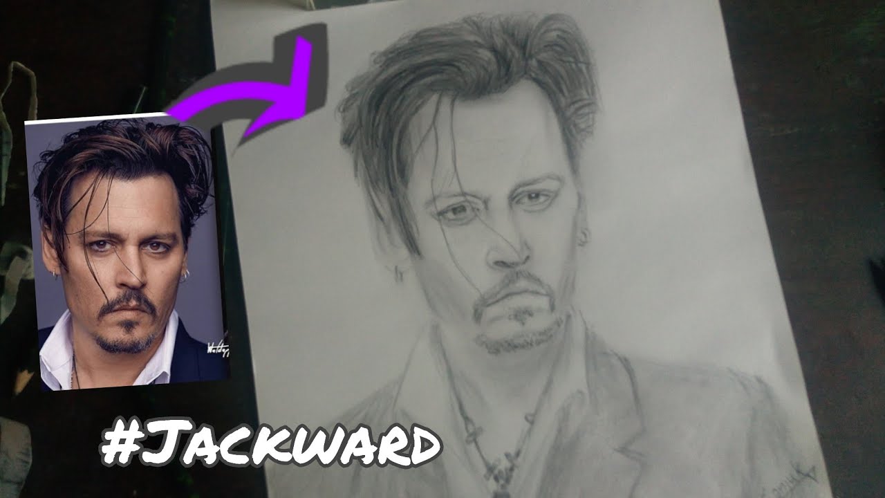 Drawing of Hollywood actor "jack ward"/pencil shading of "jack ward ...
