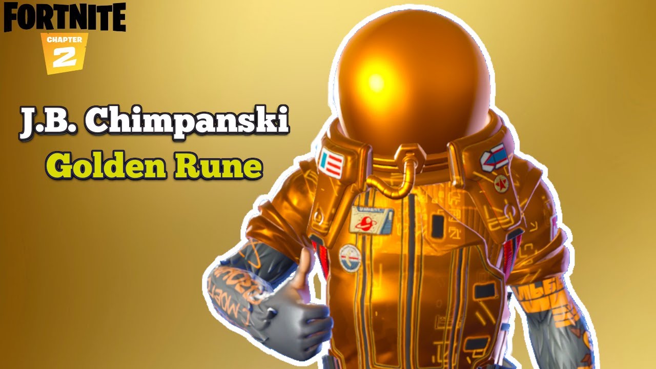 *NEW* JB CHIMPANSKI GOLDEN RUNE STYLE SKIN GAMEPLAY - FORTNITE ...
