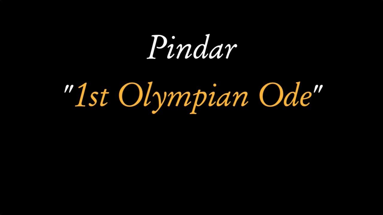 Pindar Olympian Ode .01 (spoken reconstructed Ancient Greek) - YouTube