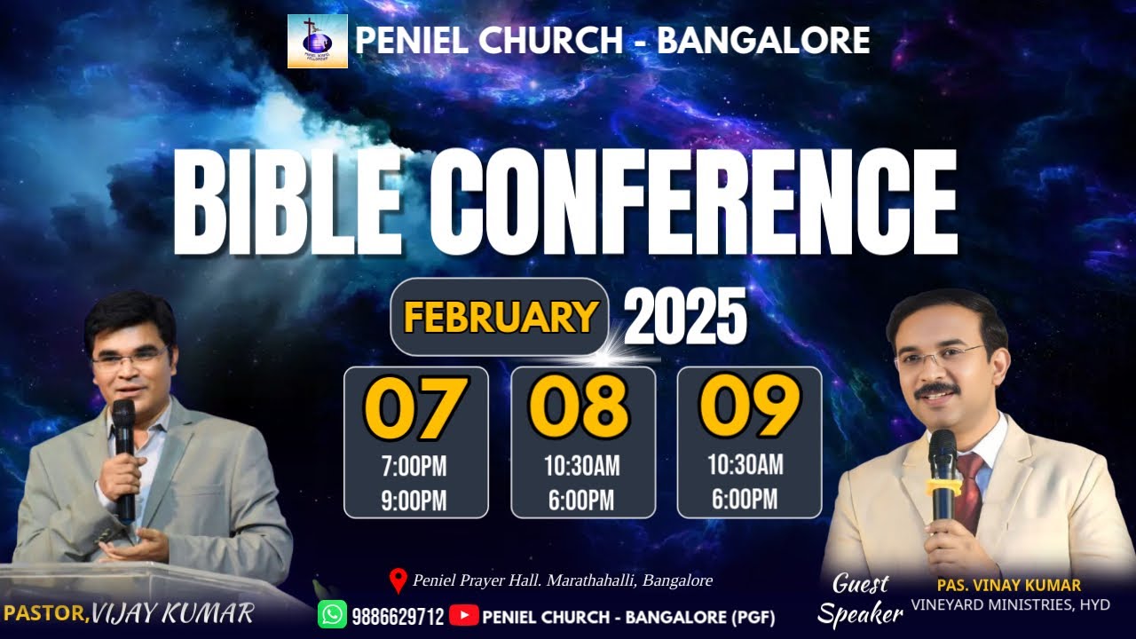 DAY-3 | BIBLE CONFERENCE- 2025 | Sunday Service | Peniel Church ...