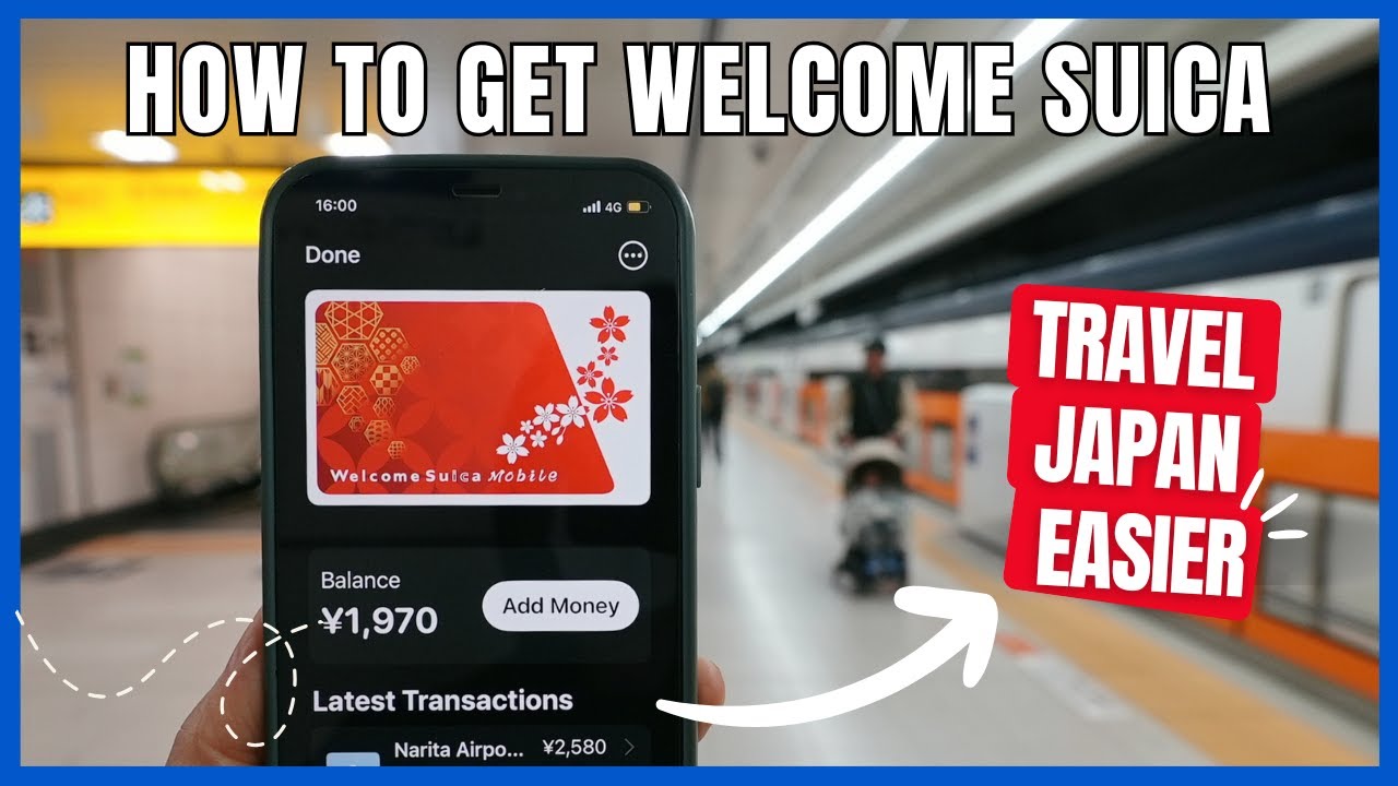 How To Get WELCOME SUICA Card on iPhone 🚅 JAPAN TRAVEL GUIDE 🚌 WATCH ...