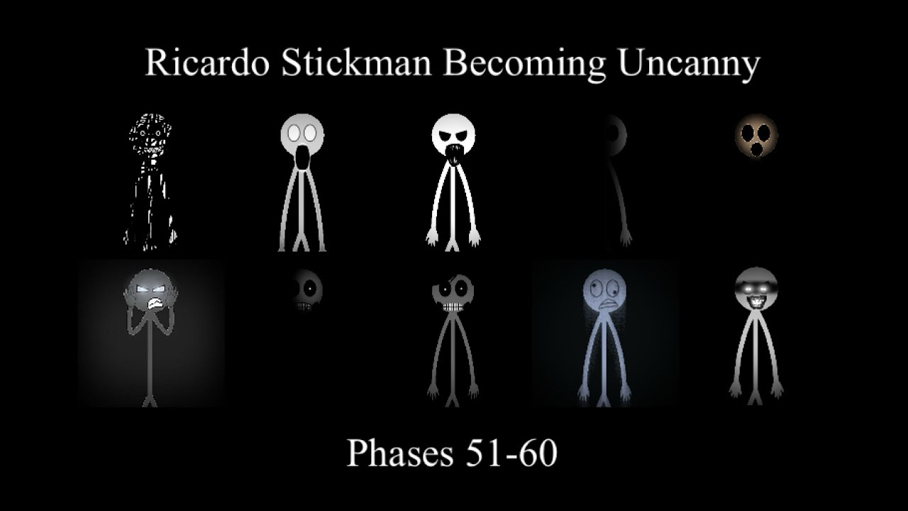Ricardo Stickman Becoming Uncanny (Phases 51-60) - YouTube