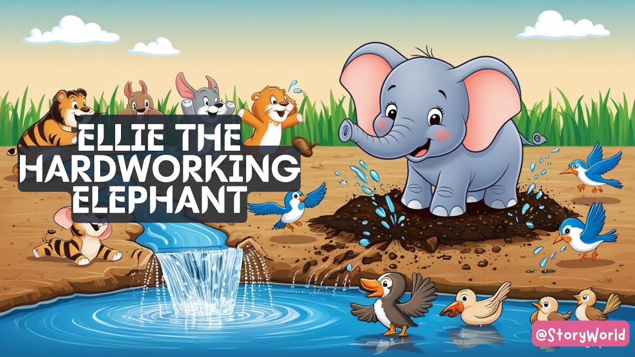 Ellie the Hardworking Elephant 😊🐘💪| Bedtime Stories for Children - YouTube