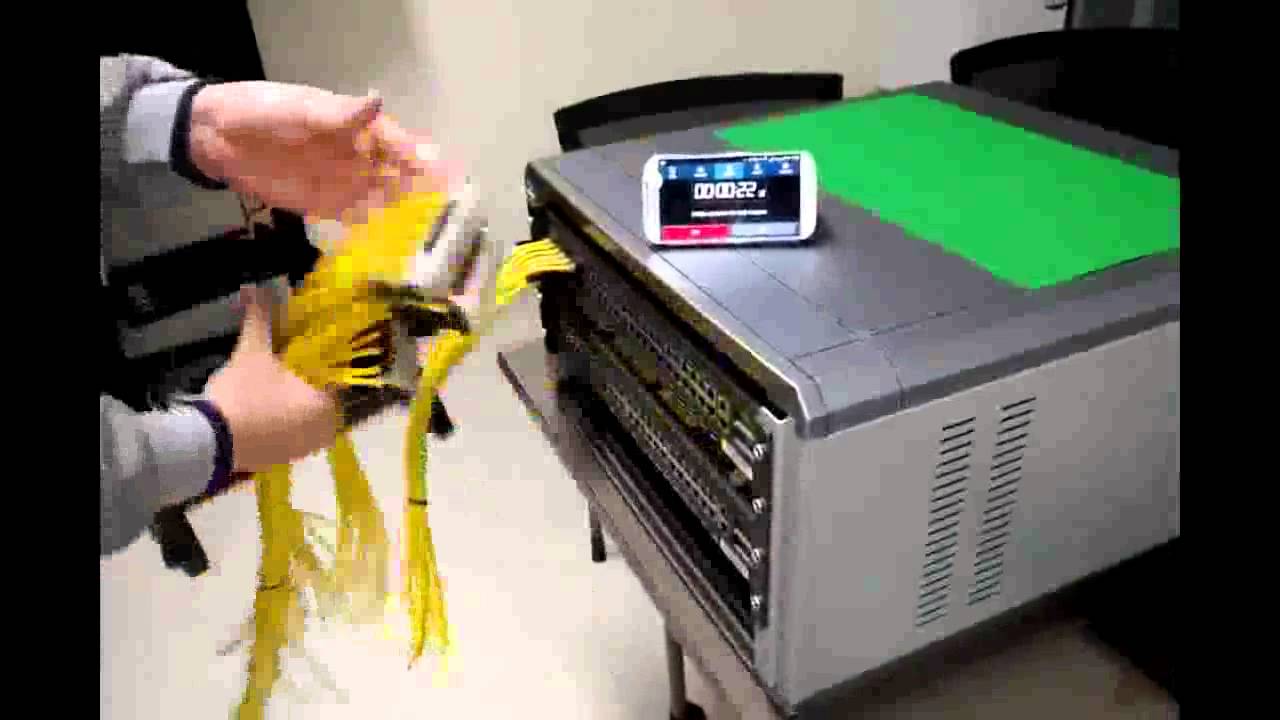 RJ45 Cable Management System - YouTube